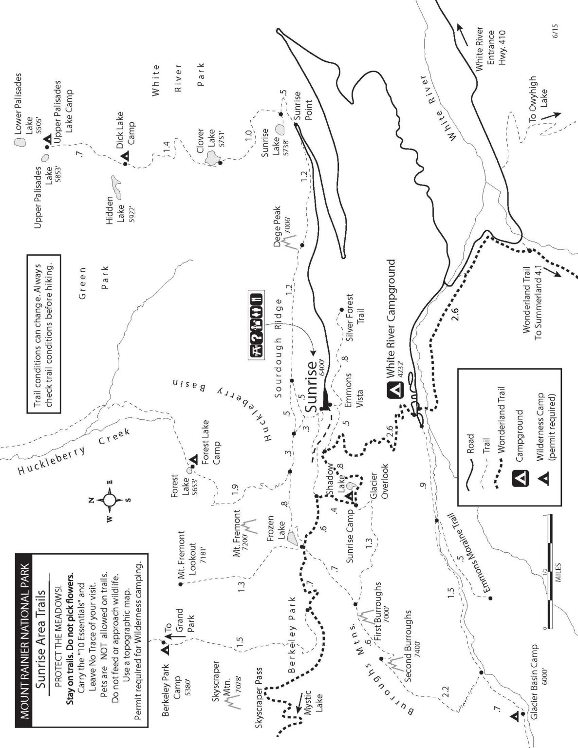 Mount Rainier National Park Trail Maps - Visit Rainier