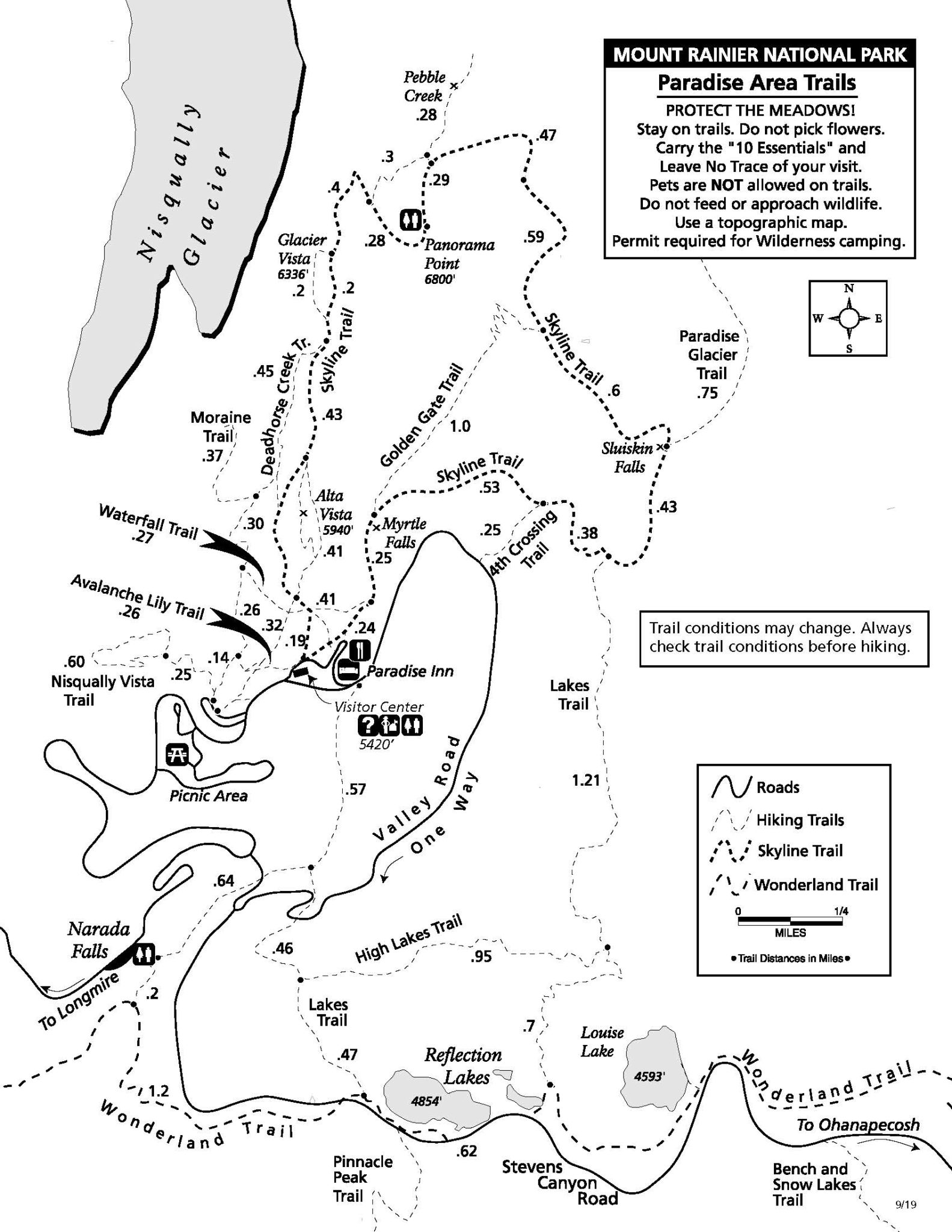 Mount Rainier National Park Trail Maps - Visit Rainier