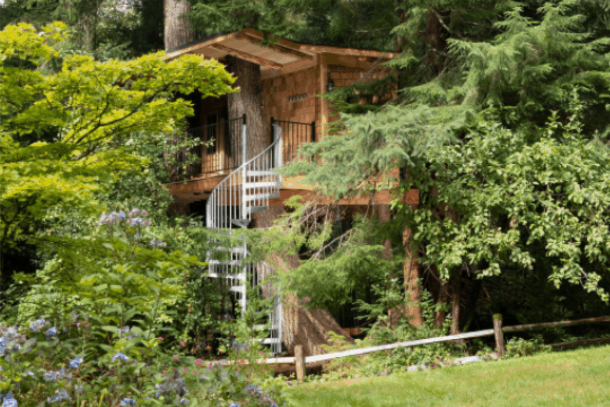 Tree House Spa Deluxe Spa Treehouse With Private Deck & Hot Tub